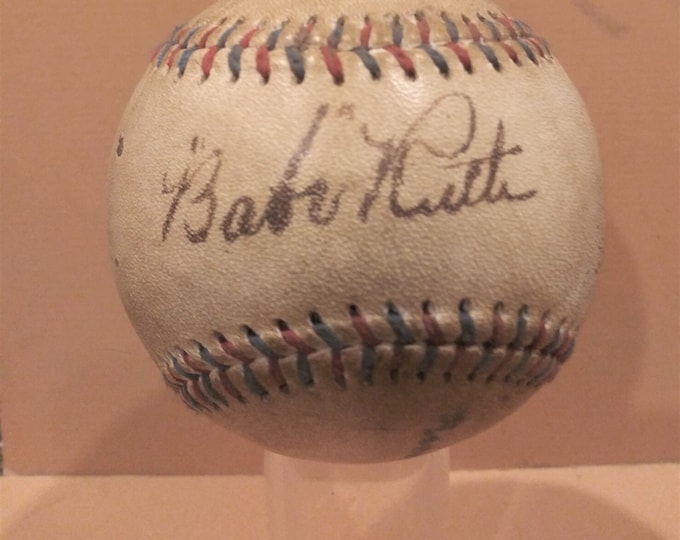 New Limited Edition Babe Ruth Replica 1927 Autographed - Etsy