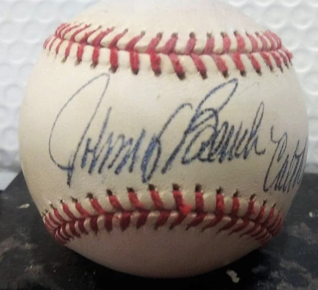 Johnny Bench " Catch Ya Later" Replica Autographed Baseball - Etsy