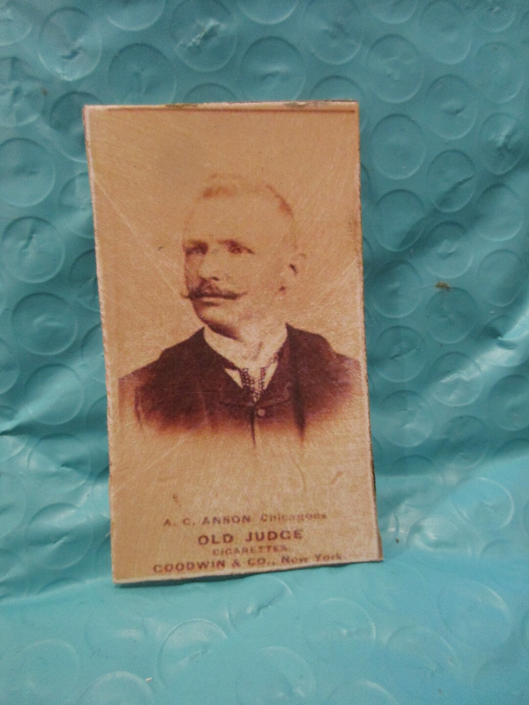 1/1 Cap Anson Reproduction 1887 Old Judge Baseball Card Stocking ...