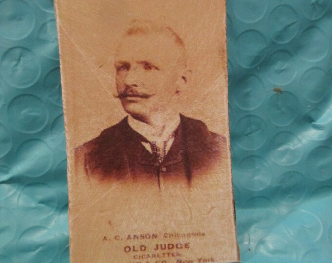 1/1 Cap Anson Reproduction 1887 Old Judge Baseball Card Stocking ...