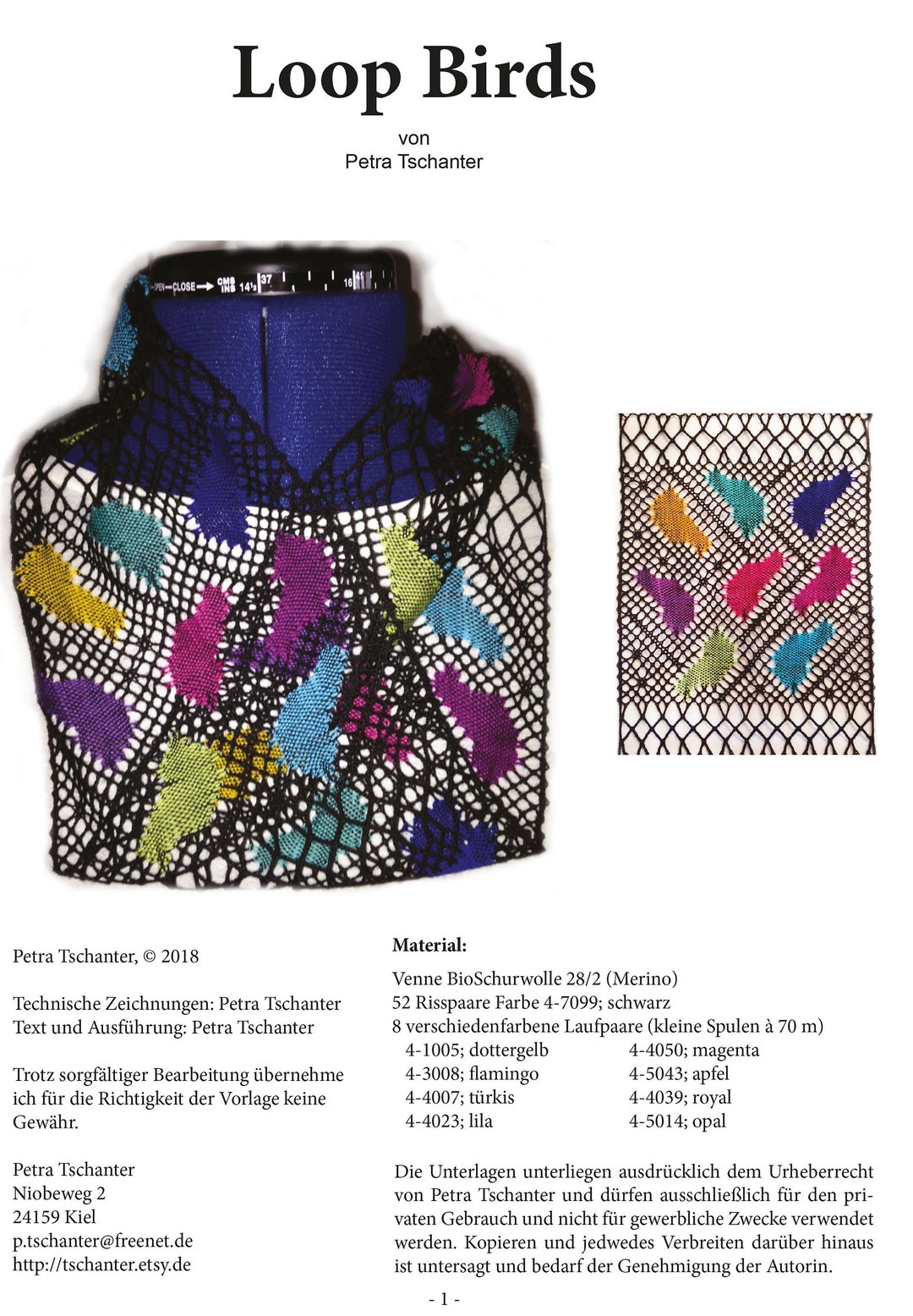 Bobbin Lace Loop/scarf Birds - Etsy Denmark