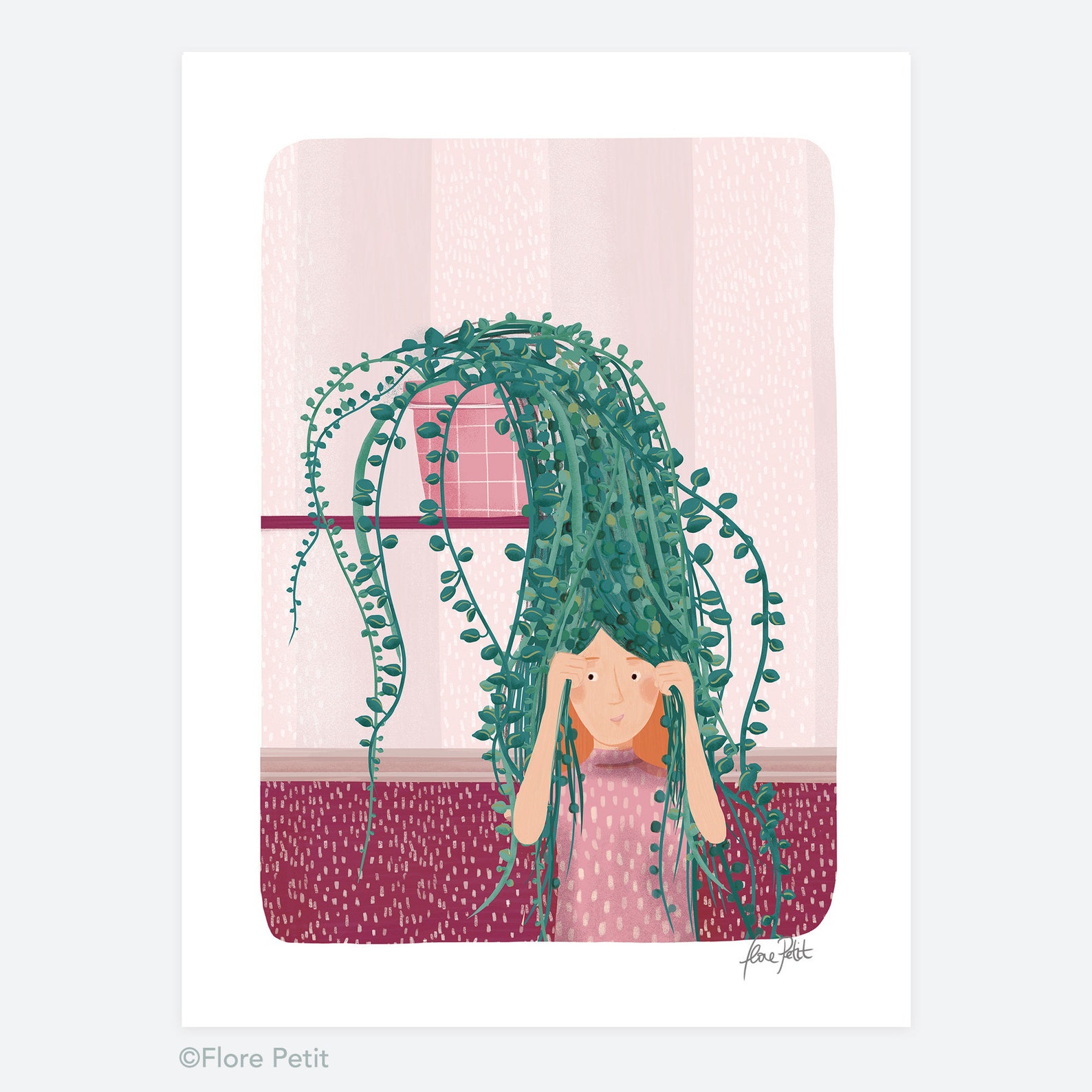 Cache Cache' Poster. Illustrationdrawing Poster. the Girl - Etsy