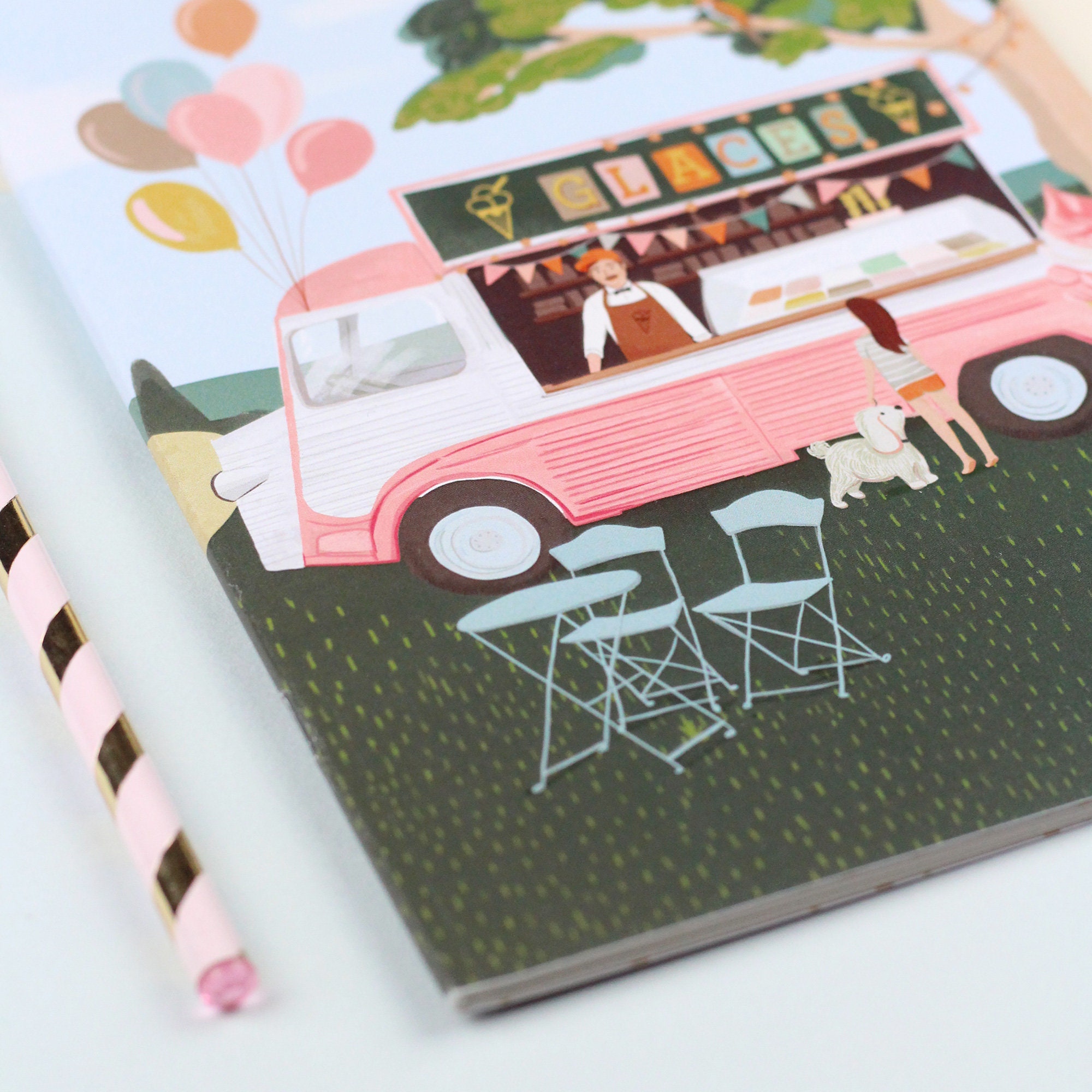 Notebook Notebook Ice Cream Glacier A5 Pages With Lines - Etsy