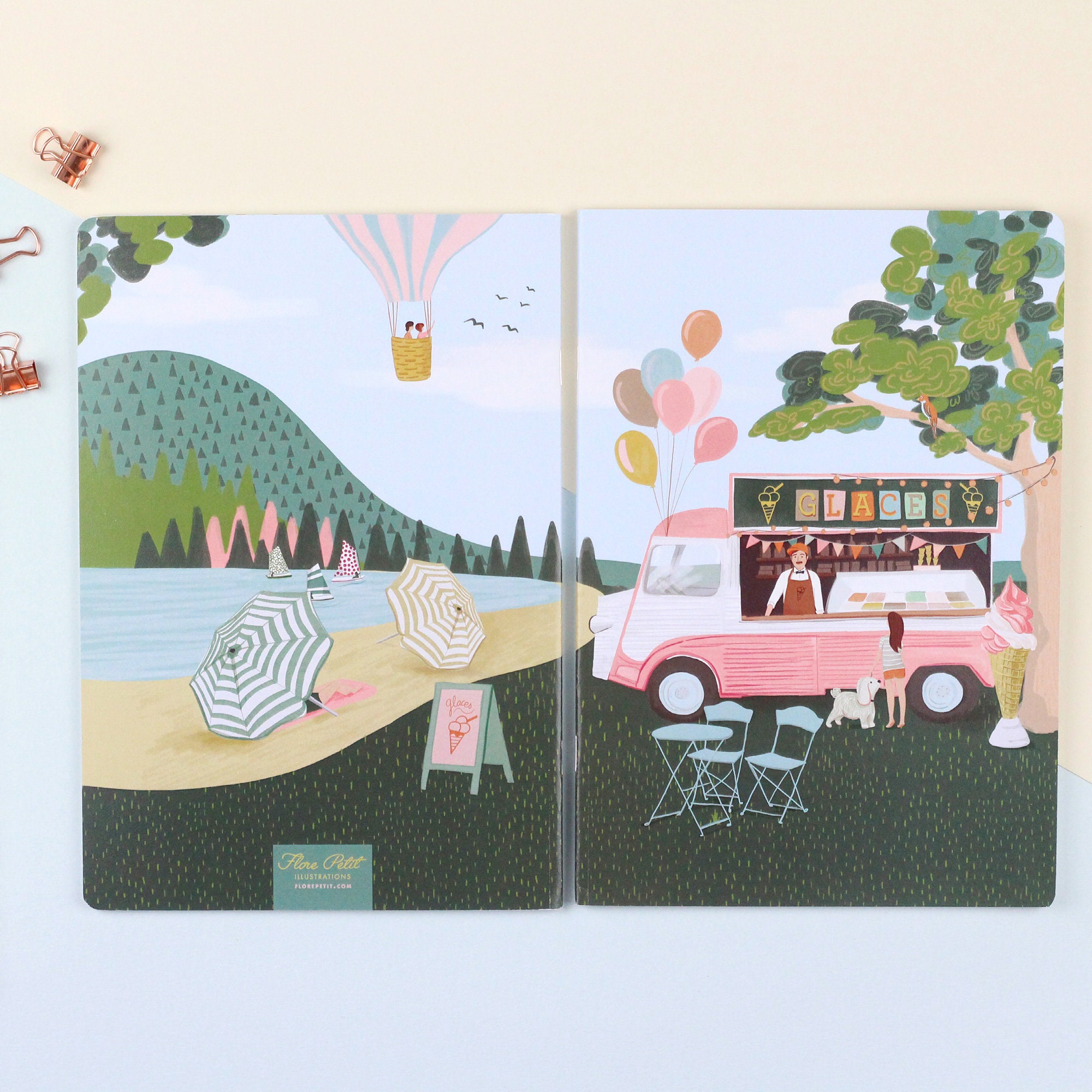 Notebook Notebook Ice Cream Glacier A5 Pages With Lines - Etsy