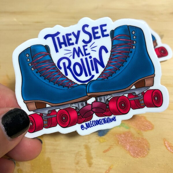Roller Skate Sticker - Etsy