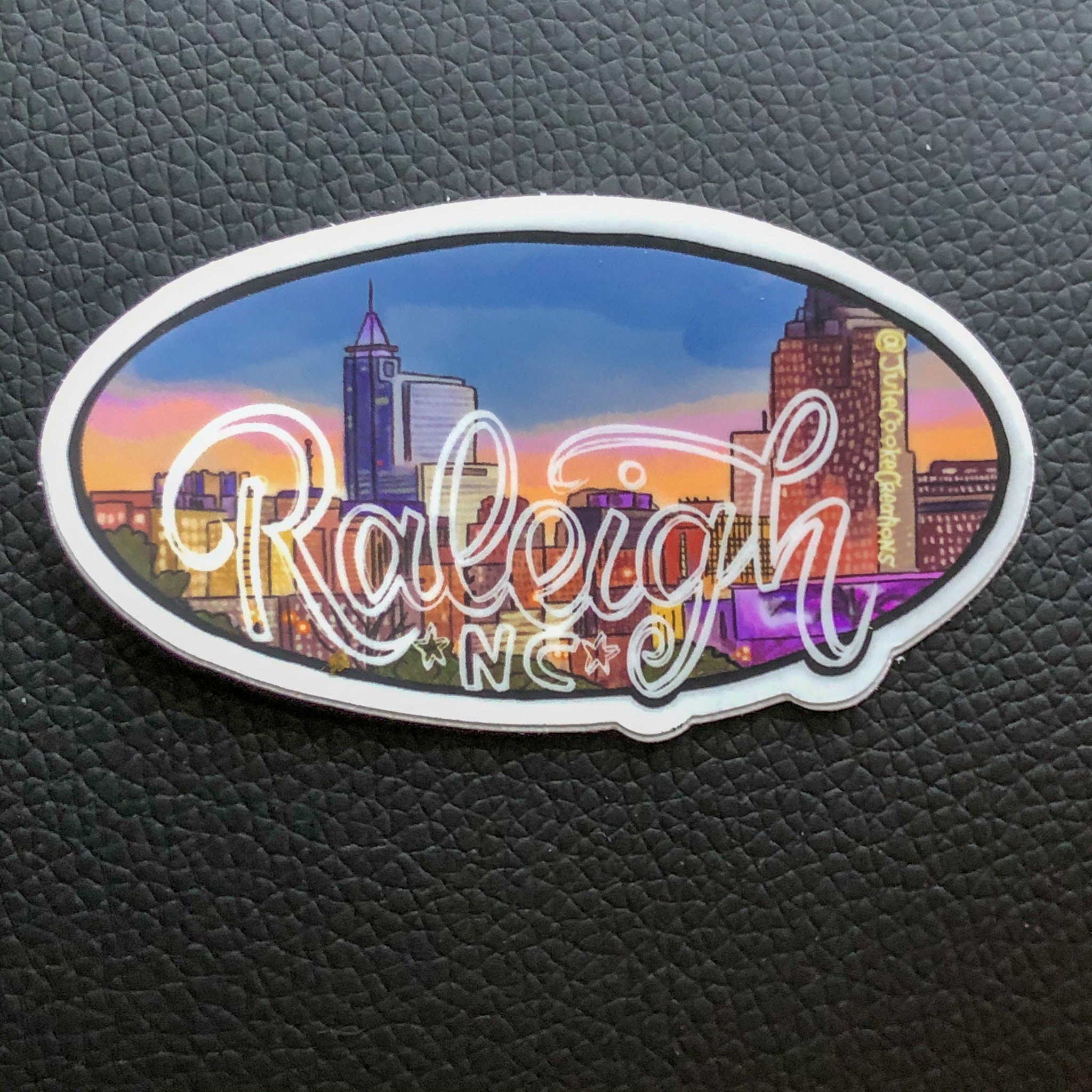Raleigh Skyline Sticker North Carolina Decal City Skyline - Etsy