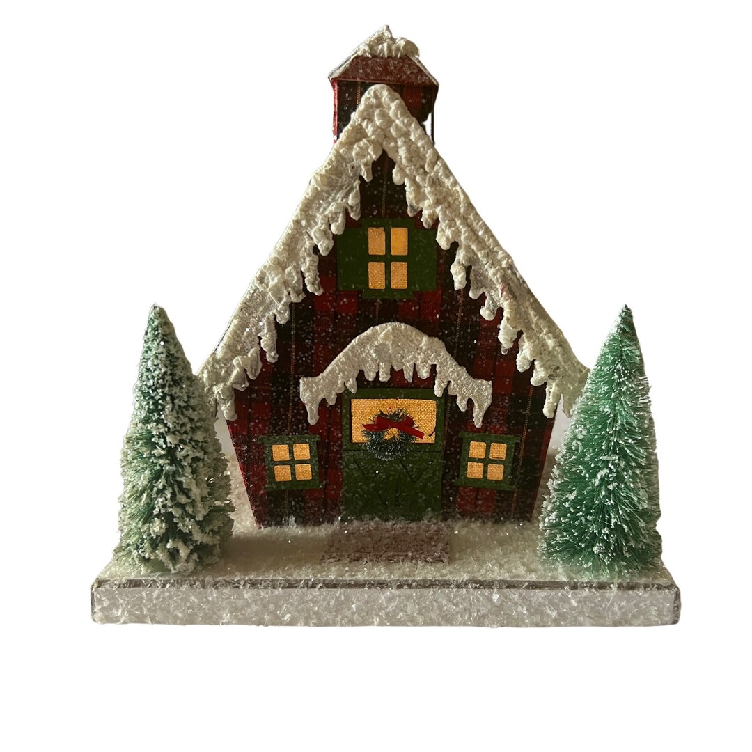 Christmas Cottage House, Winter Decor, Fall Decor, Cottage Style ...