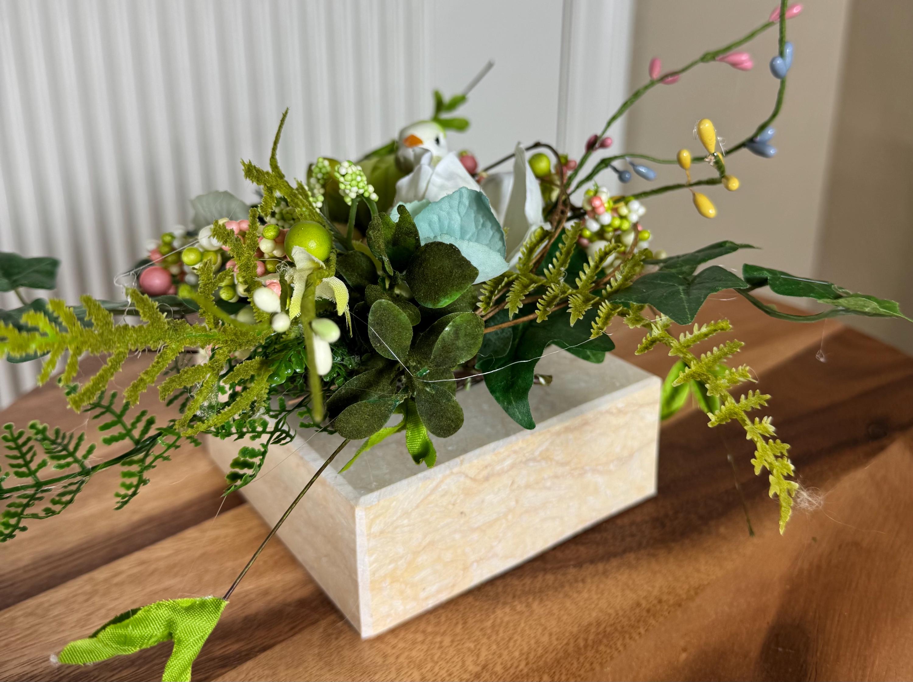 Handcrafted Spring Bird Nest Centerpiece: Rustic Floral Table Decor - Etsy