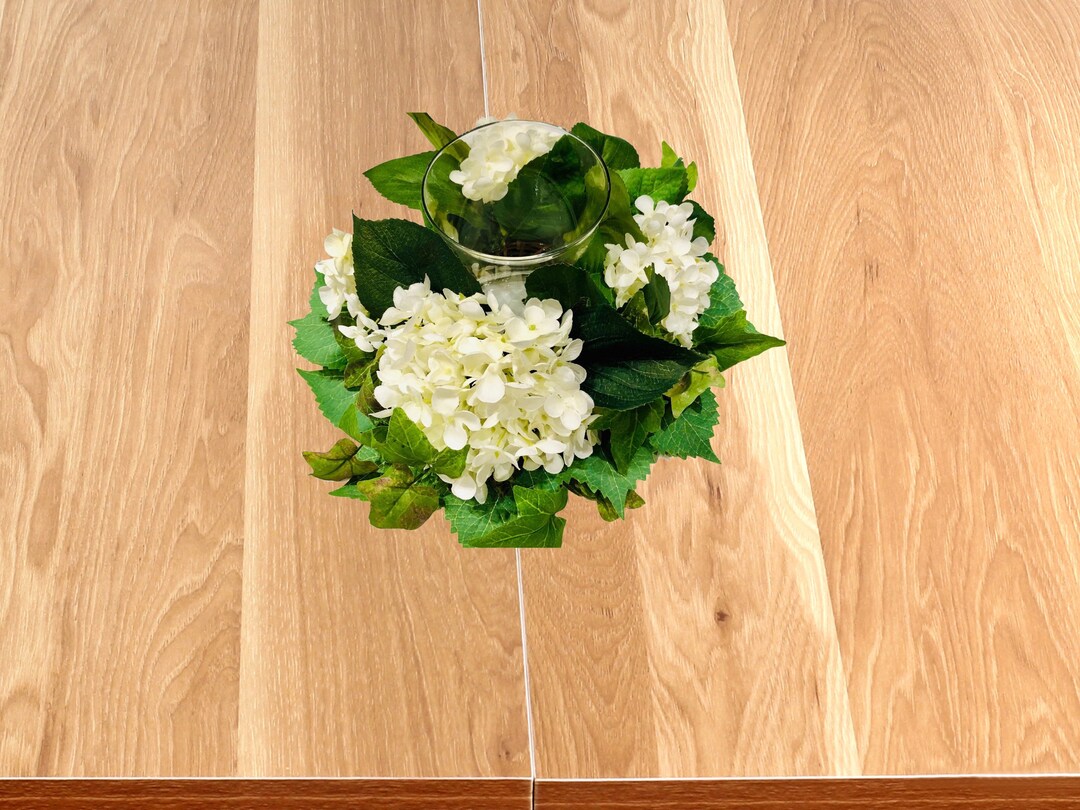 Hydrangea Candle Ring Year Round Centerpiece Gifts for Mom - Etsy