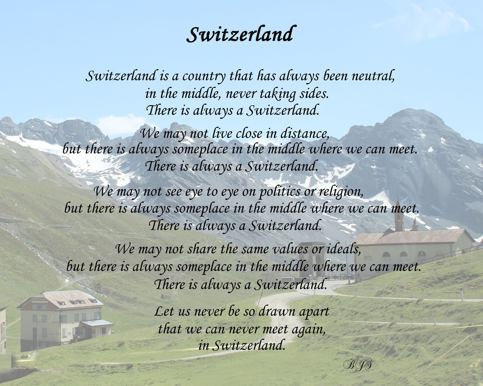 Switzerland--my Message to Loved Ones and Many More - Etsy