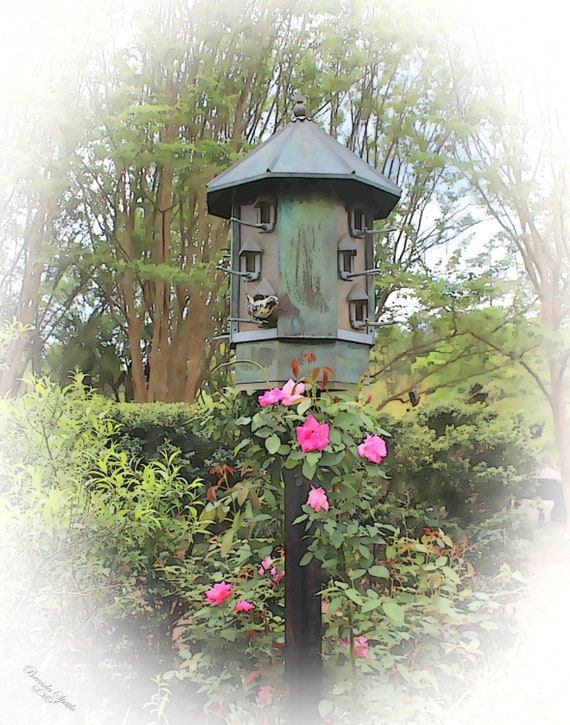Bird House Garden Wall Art Decor - Etsy