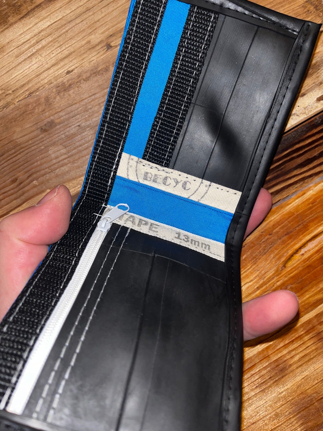 Wallet Made From Bicycle Tube and Ecopak, Recycling, Wallet, Cyclist ...