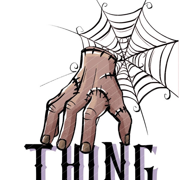 Wednesday Addams Hand Png - Etsy