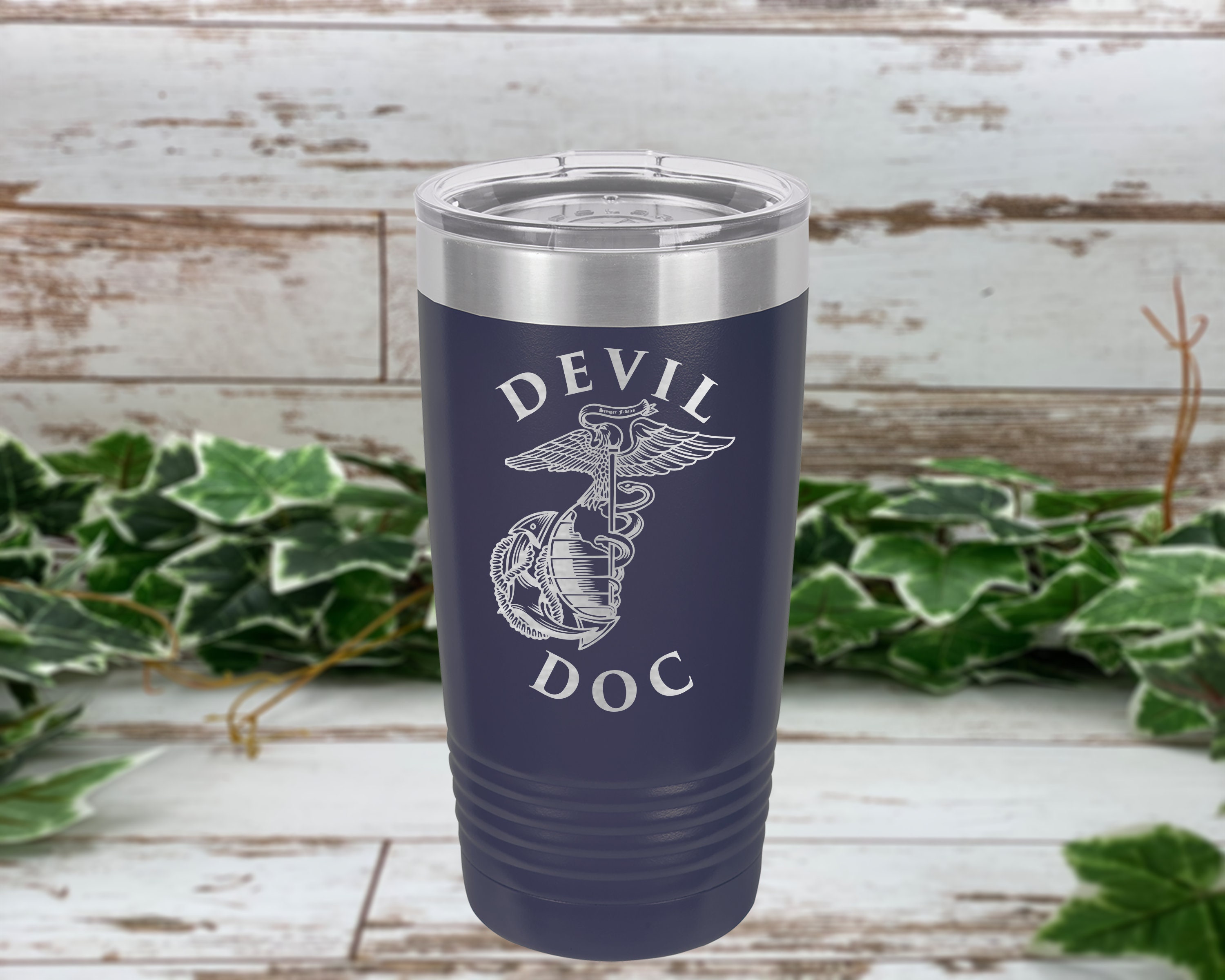 US Navy HM Devil Doc Hospital Corpsmen Engraved Stainless | Etsy