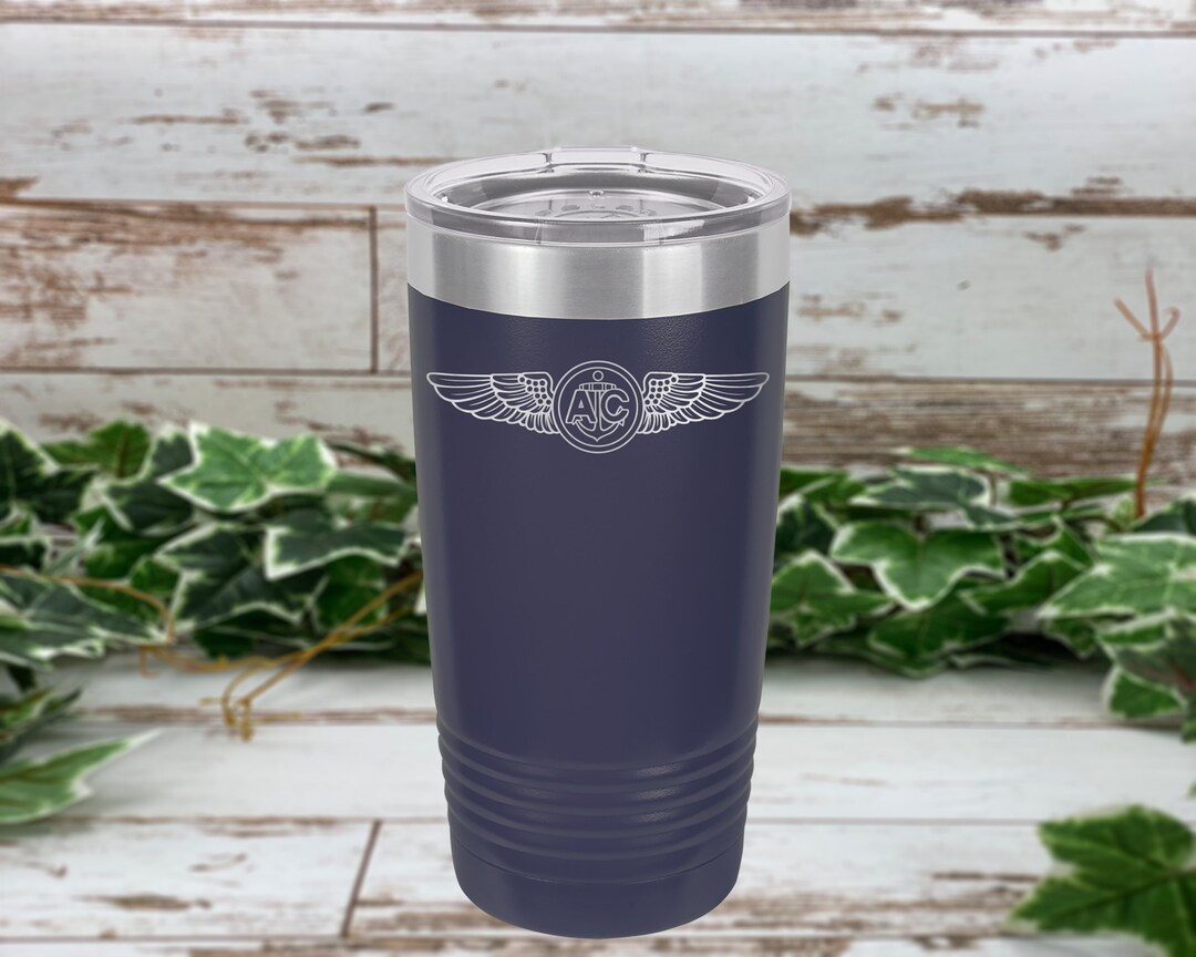 US Navy NAC Pin - Naval Aircrewman - Engraved Stainless Steel Tumbler ...