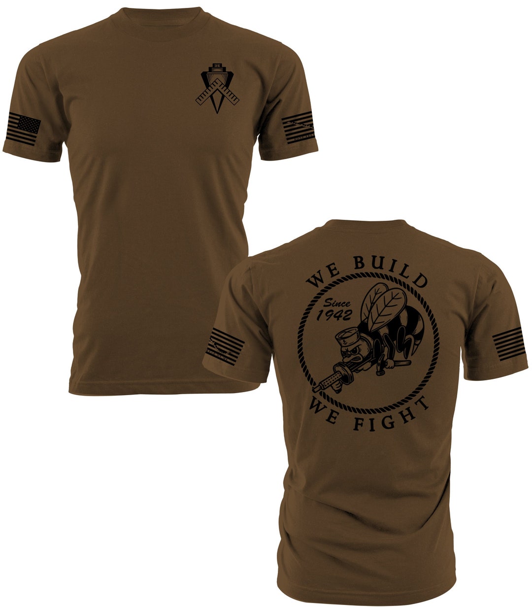 Seabee 1942 Builder Shirt | Seabee Builder | Custom US Navy Shirt | PT ...
