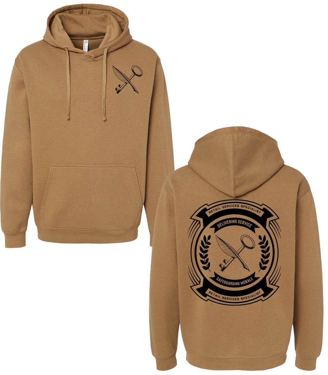 US Navy Retail Services Specialists Hoodie - Custom Hoodie - Navy ...