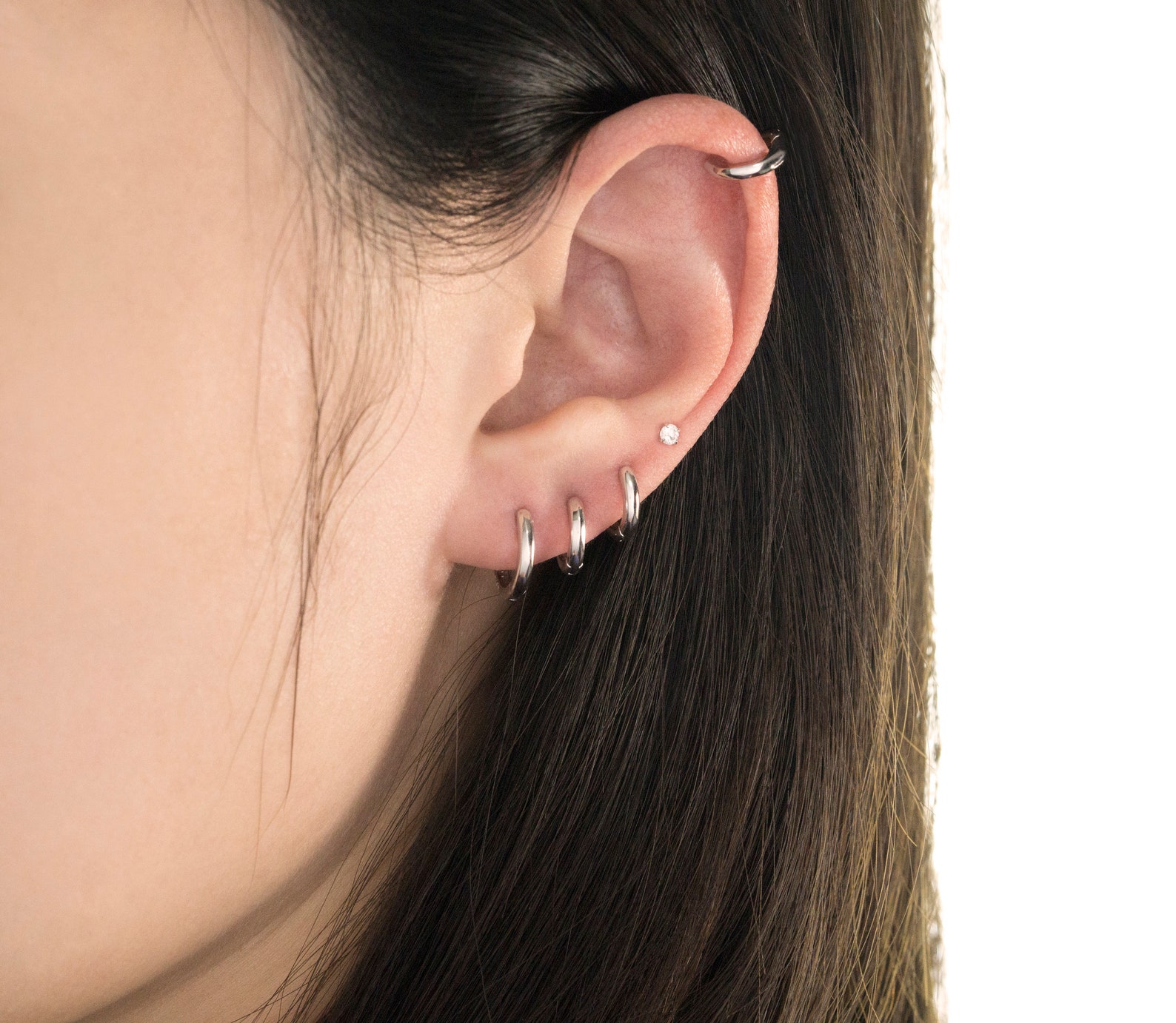 1 Pair Tiny Cubic Stud Earrings Minimalist Earrings Stacking Earrings ...