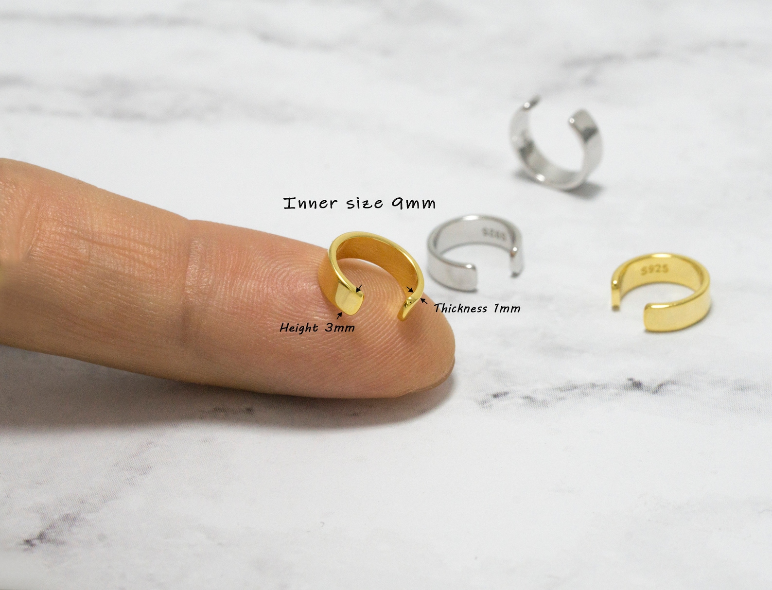 Thin Ear Cuff-simple Ear Cuff-everyday Earrings-stacking Earrings ...
