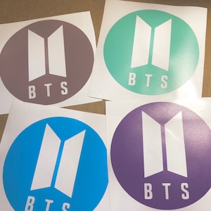 BTS Circle Logo Decal - Etsy