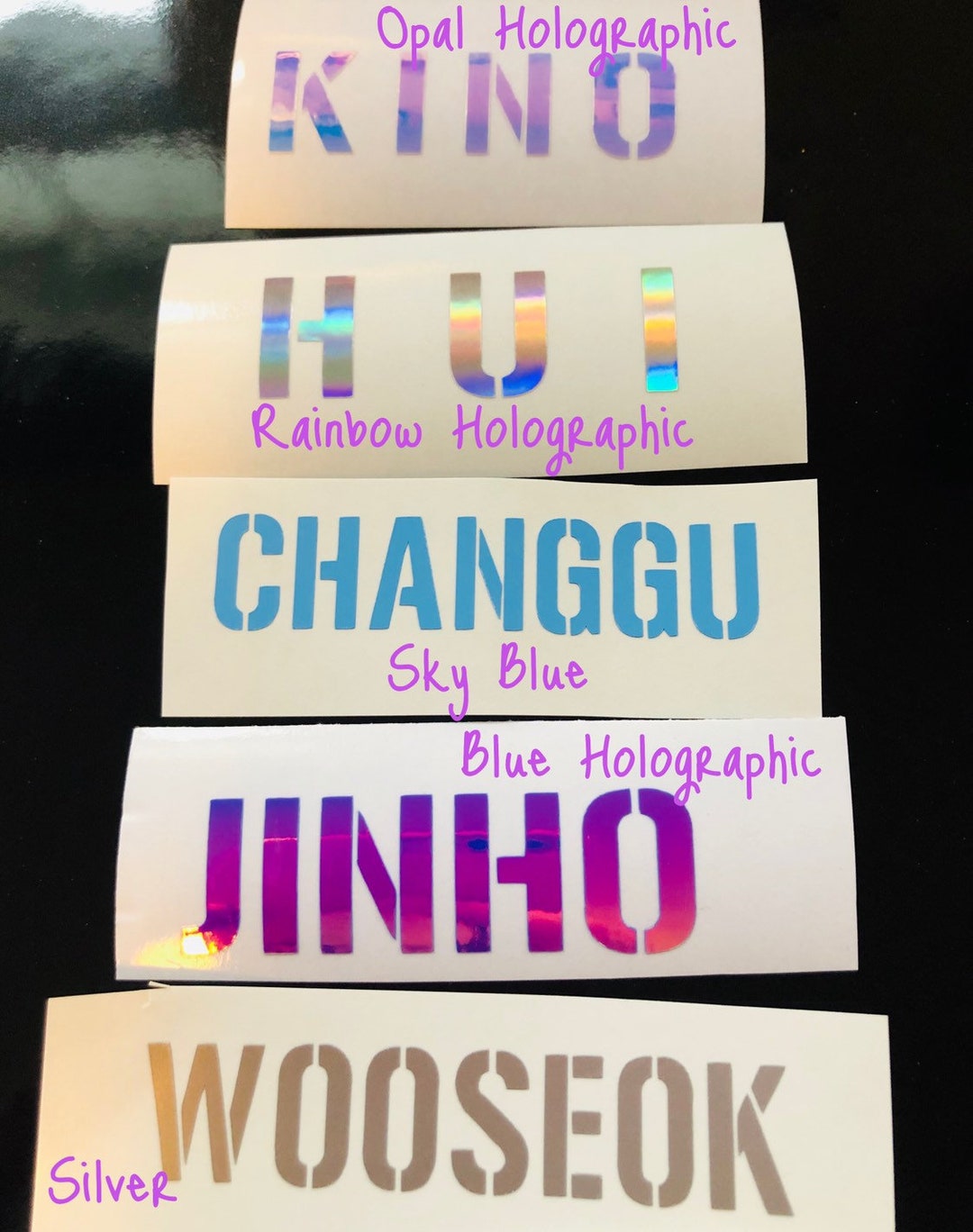 Pentagon Lightstick Decals - Etsy