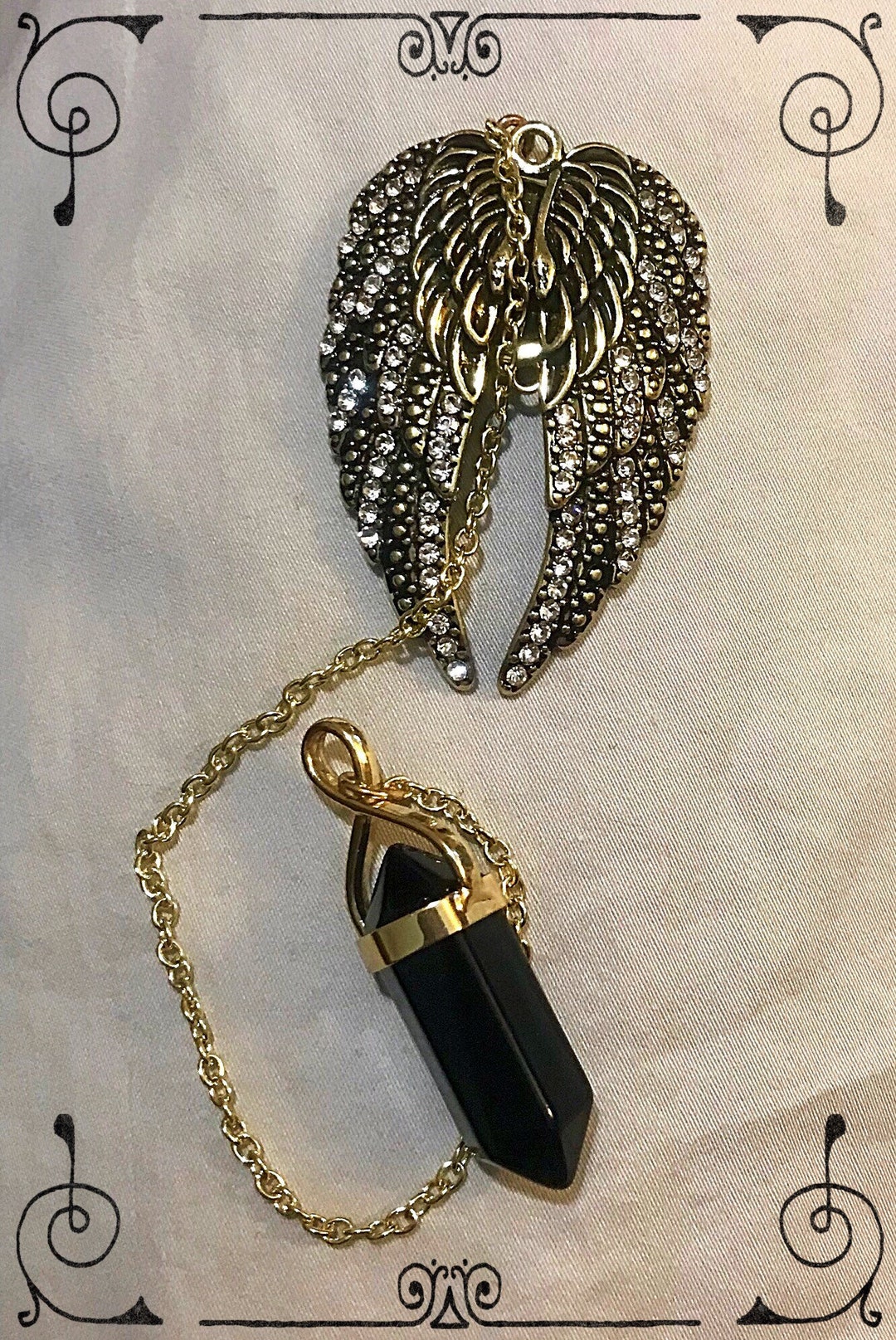Black Onyx Pendulum - Etsy