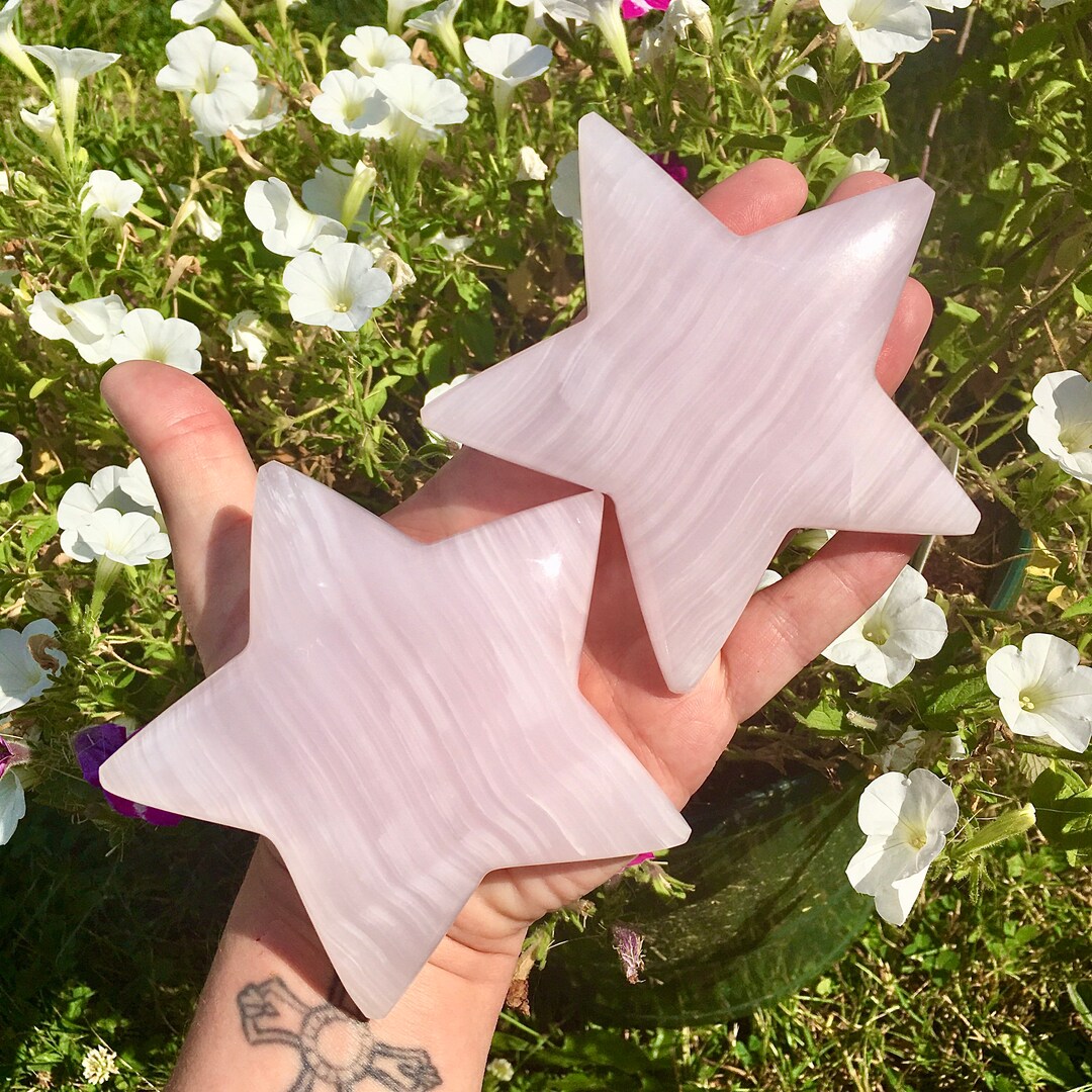 Pink Calcite Star - Etsy