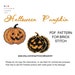 Halloween Brick Stitch Pattern Pumpkin, Halloween Beading Pattern, PDF ...