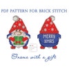 Brick Stitch Pattern Santa Claus (double-sided), Christmas Beading ...