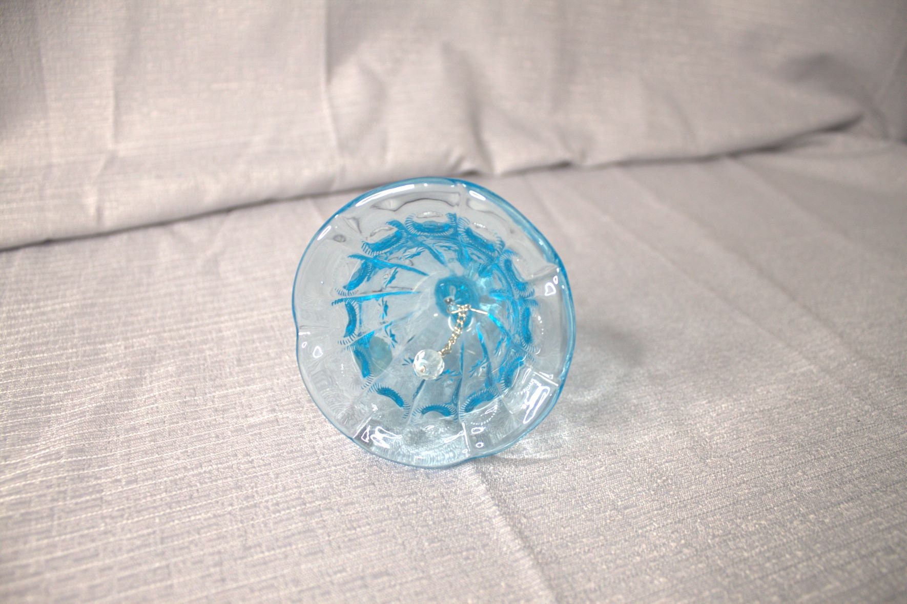 Vintage Fenton Blue Star Glass Bell - Etsy