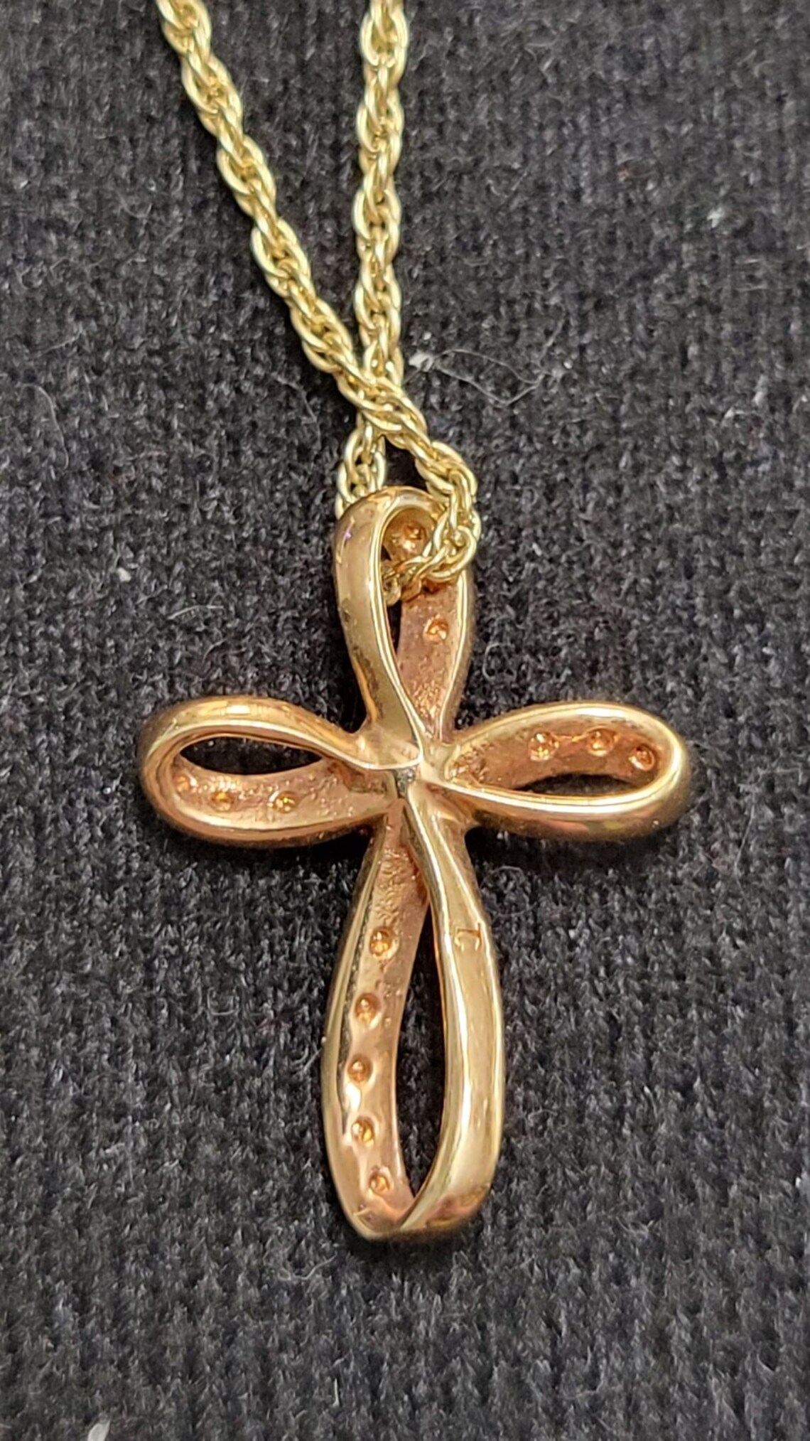 Vintage Two Tone Infinity Cross - Etsy