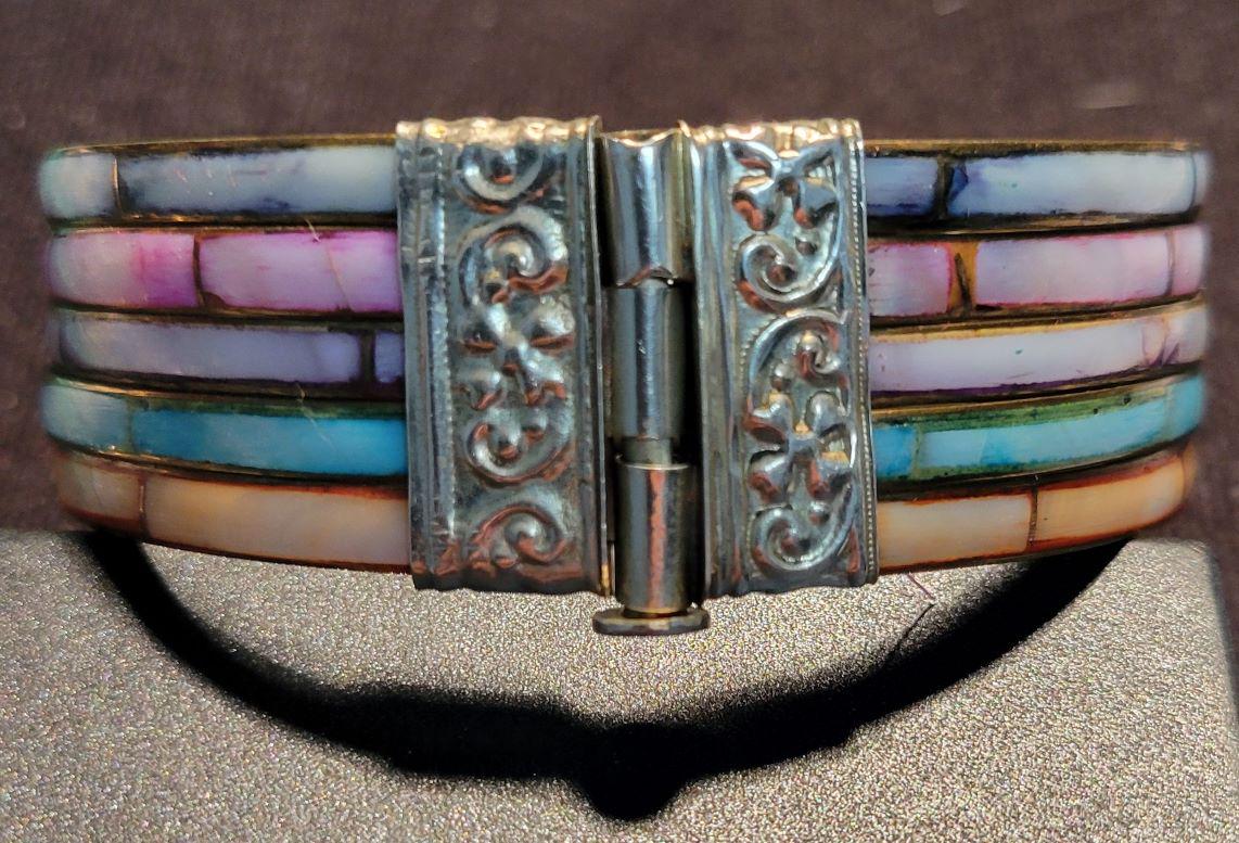 Vintage Dyed Shell Bracelet - Etsy
