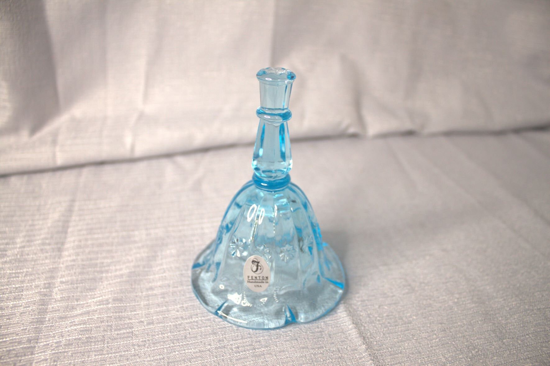 Vintage Fenton Blue Star Glass Bell - Etsy