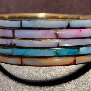 Vintage Dyed Shell Bracelet - Etsy