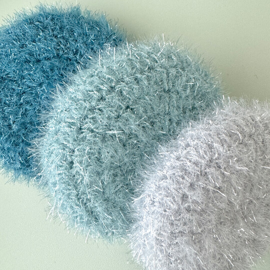 Bun Set of 3 - Dish Scrubby | Handmade Crocheted Dish Cloth | Re-usable ...