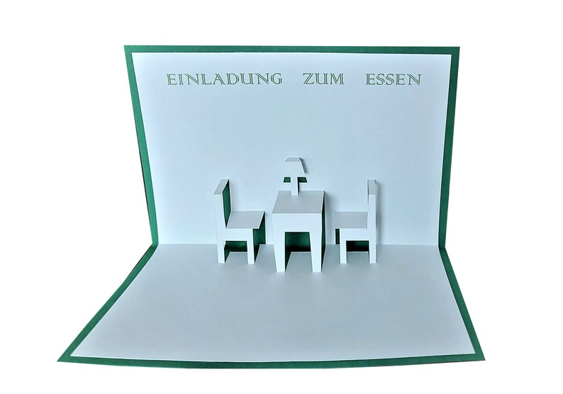 Pop up Karte Einladung zum Essen - Etsy.de