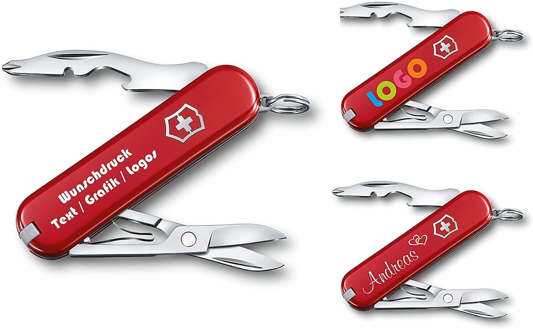 Victorinox Pocket Knife Jetsetter With Custom Print on the Handle Gift ...