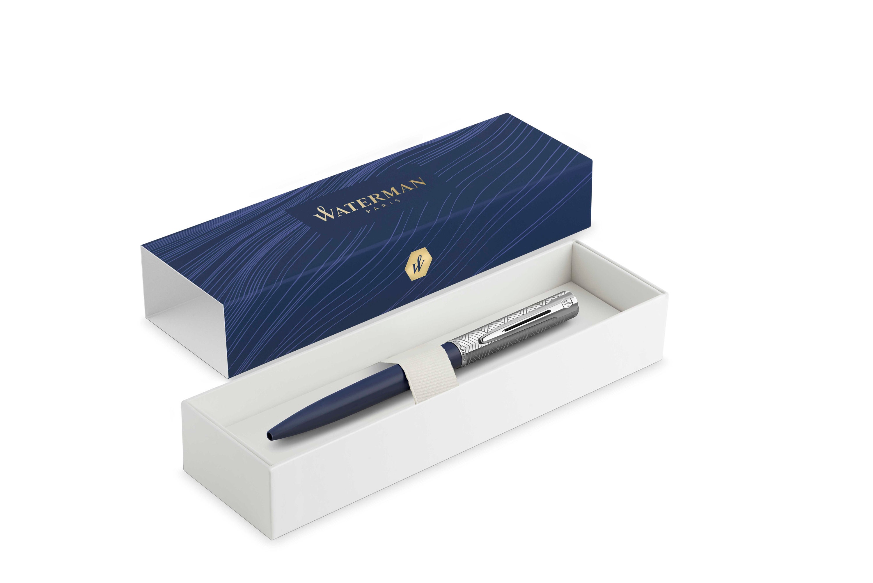 WATERMAN® Ballpoint Pen Model Allure Deluxe With Engraving, Blue ...