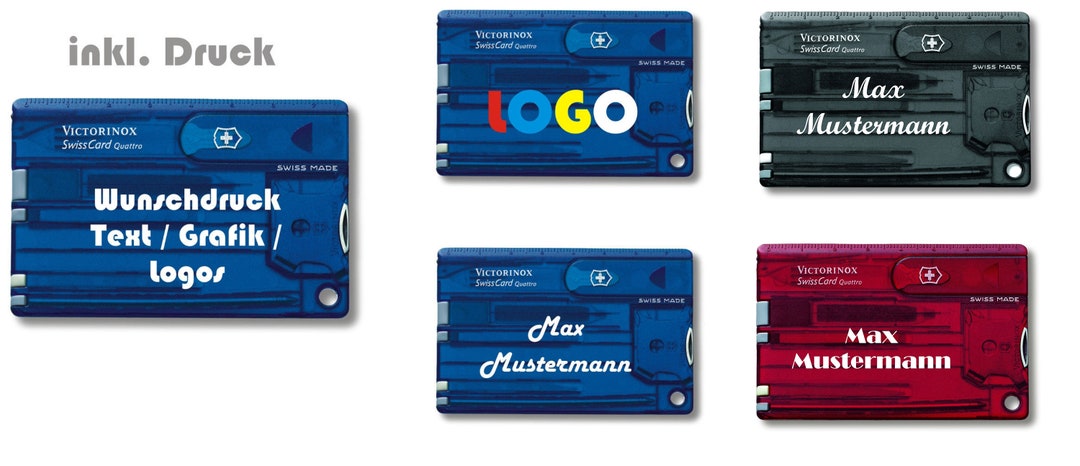 Victorinox Swiss Card Quattro With Custom Print Gift for Men for ...