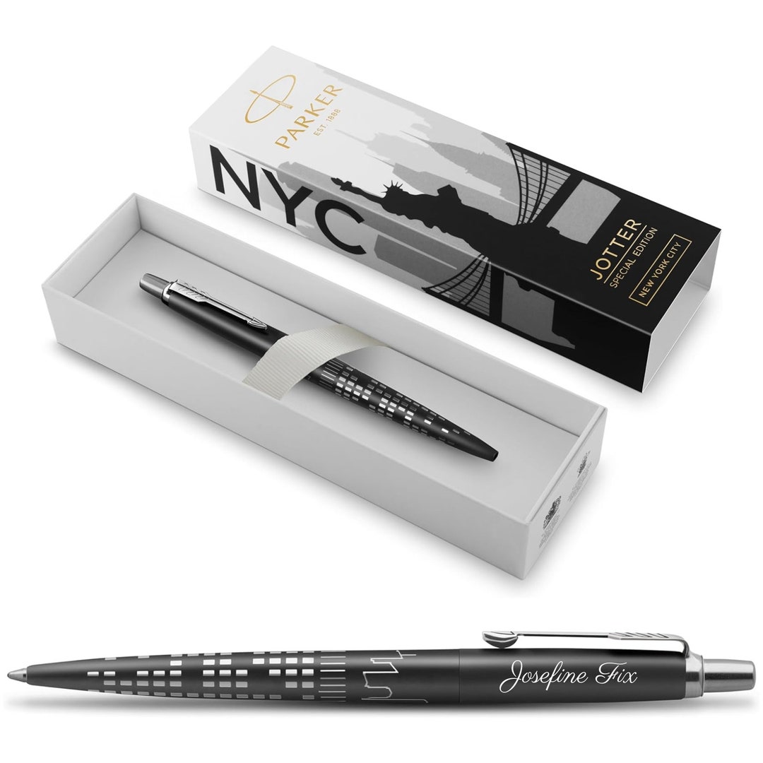 PARKER® Jotter Special Edition NEW YORK Black With Engraving, Engraved ...