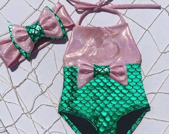 Girls swimwear | Etsy