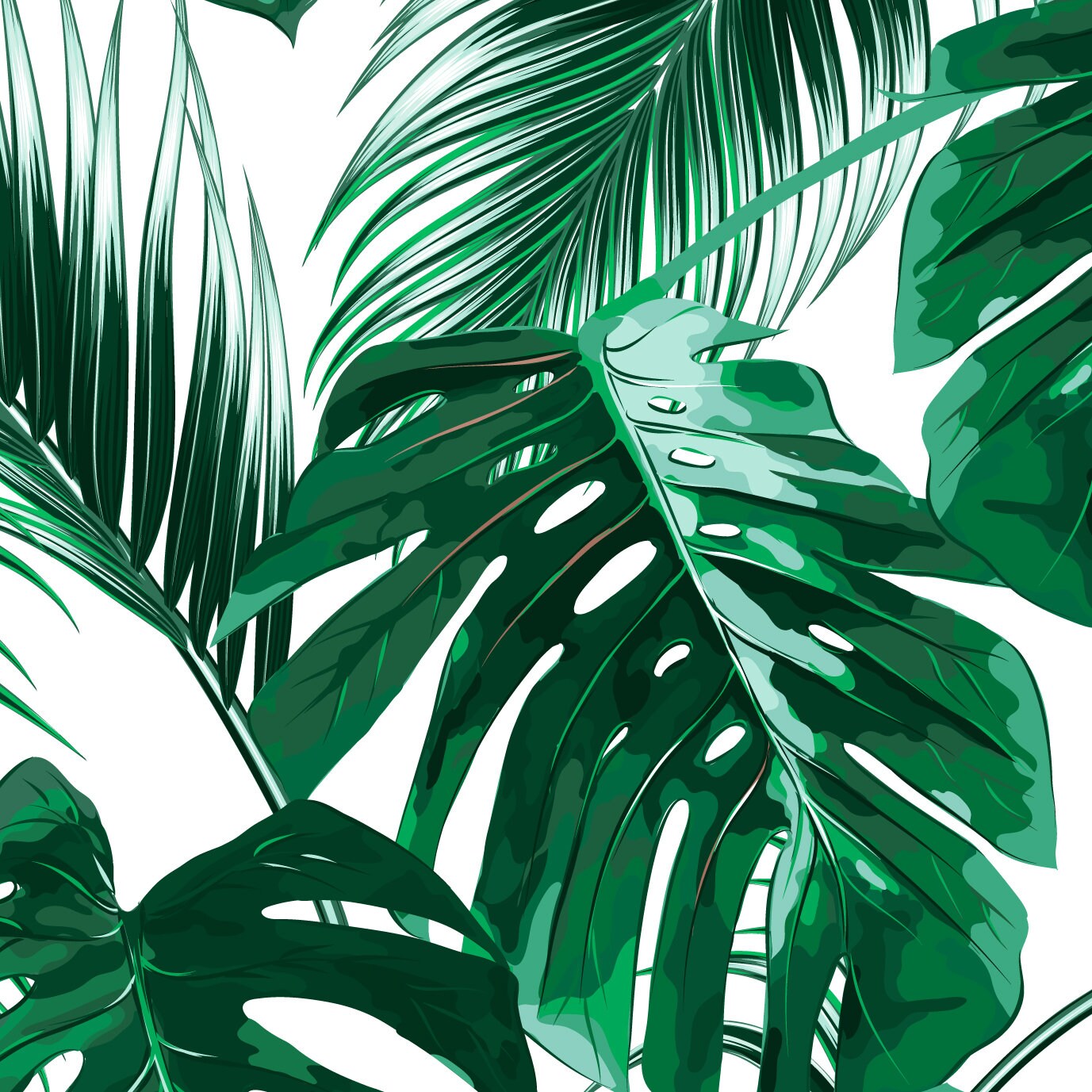 Palm Leaves Removable Wallpaper Self Adhesive Peel and Stick - Etsy