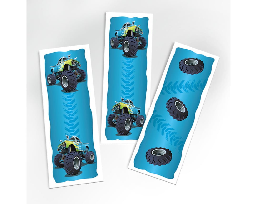 Bookmark Monster Truck 6-24 Pieces - Etsy