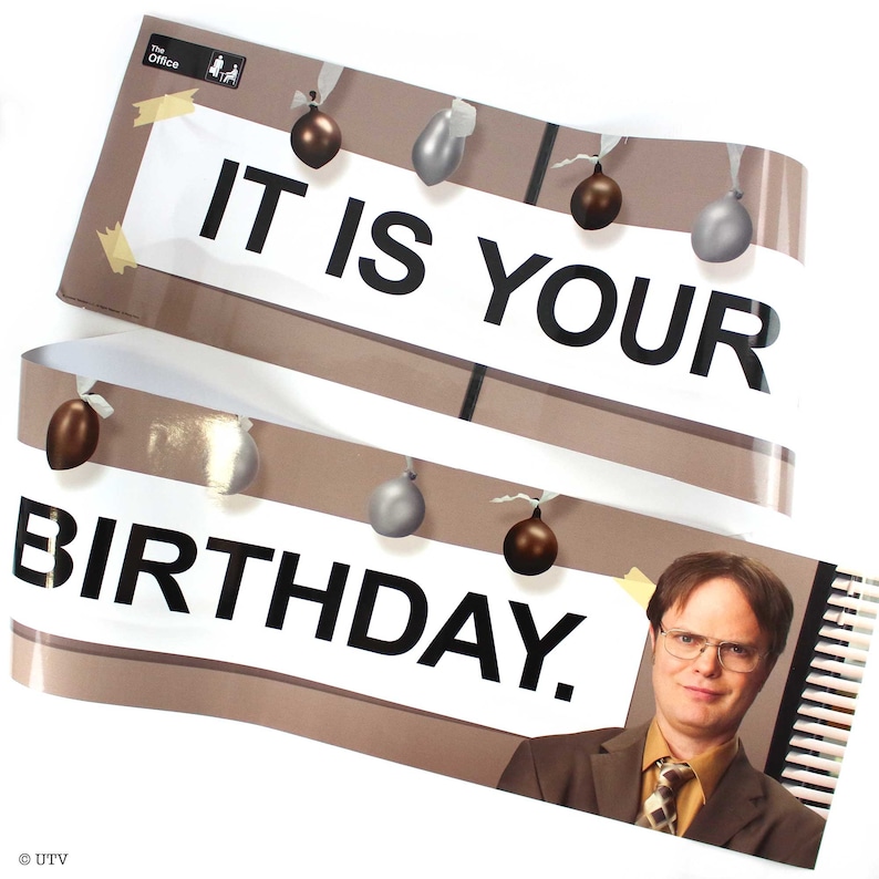 The Office Dwight Schrute "it is Your Birthday" Birthday Banner ...