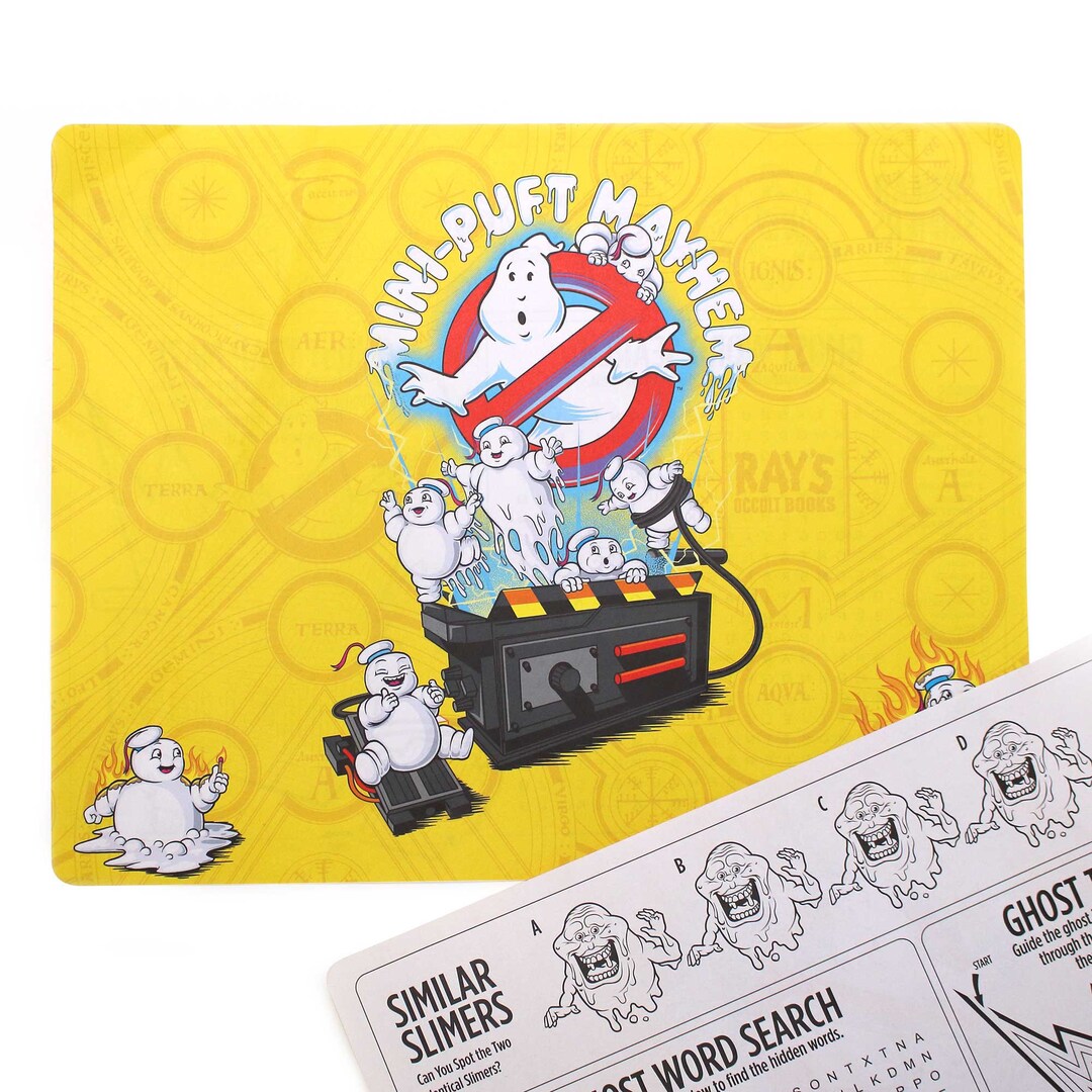 Ghostbusters Placemats - Set of 8 | Mini-puft Characters, Ghost Trap ...