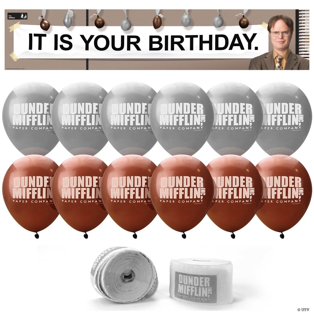 The Office Party Decorations Kit - Dwight Schrute Birthday Banners ...