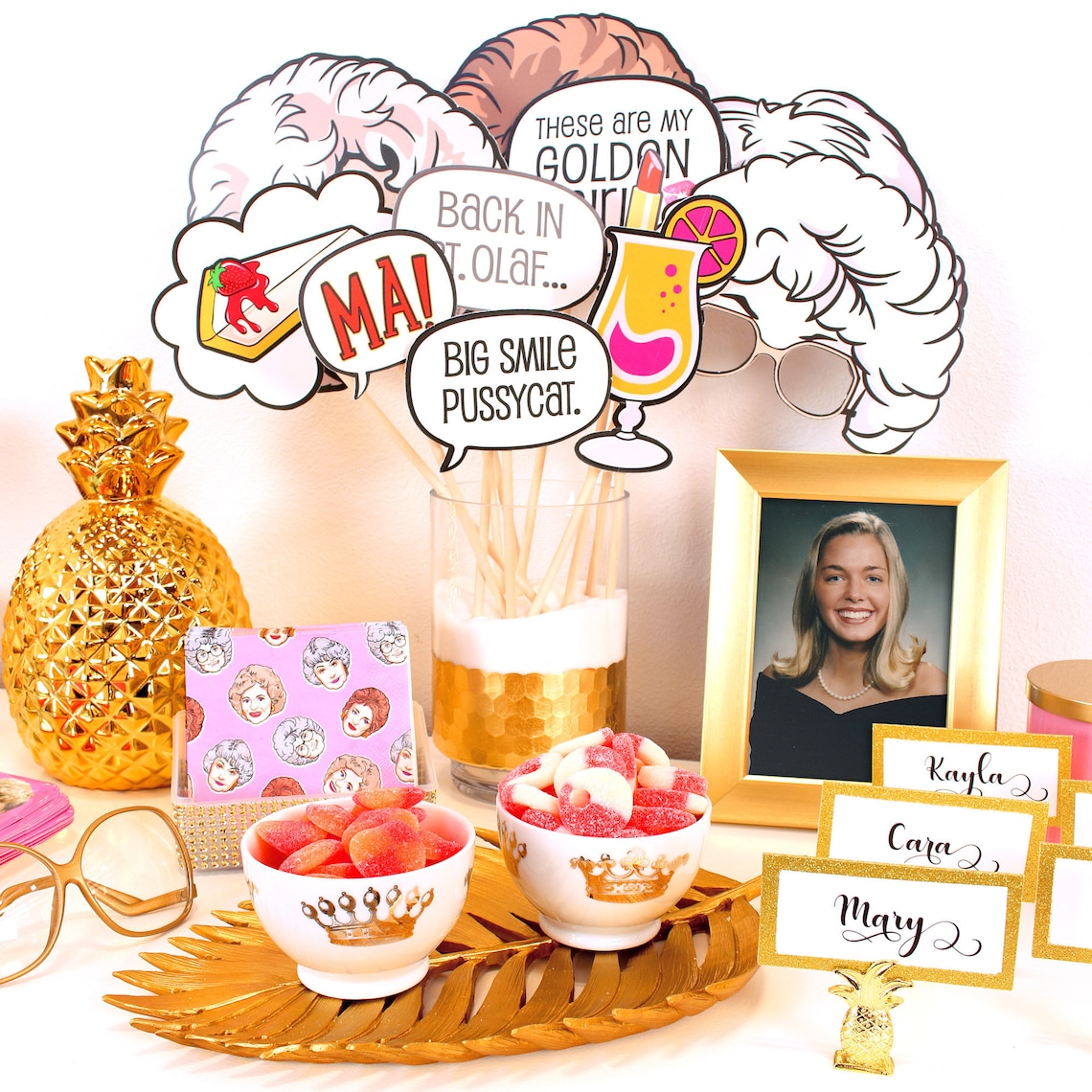 Golden Girls Photo Booth Props Bachelorette Photobooth - Etsy