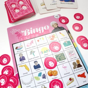 Golden Girls Bingo Party Game Fun Nostalgic Set Perfect for Birthday ...