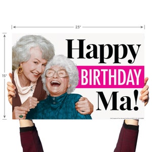 Golden Girls Yard Sign, Happy Birthday MA! Party Decorations, Lawn ...