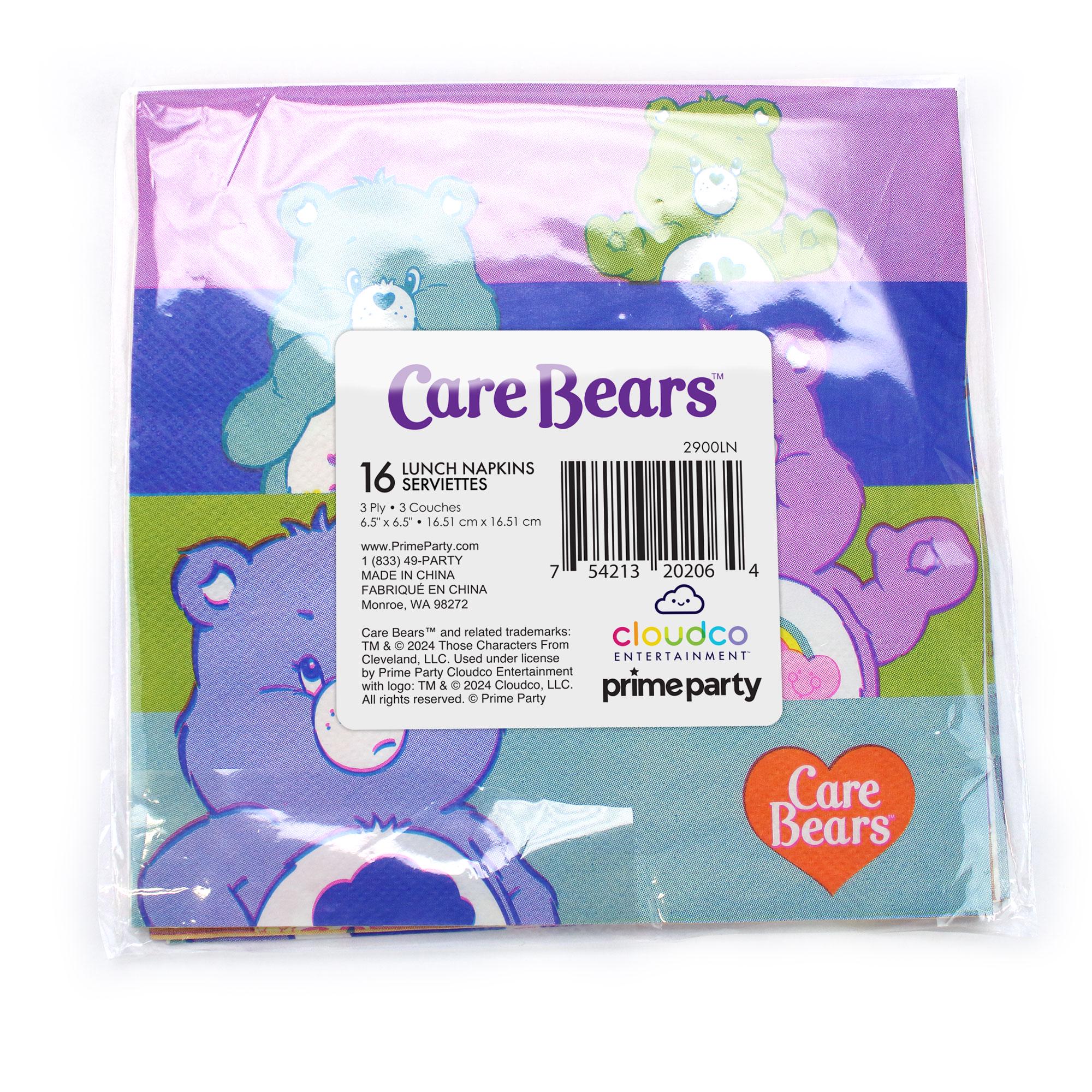 Care Bears Lunch Napkins (16-pack) – Cute Bear Designs for Birthdays ...